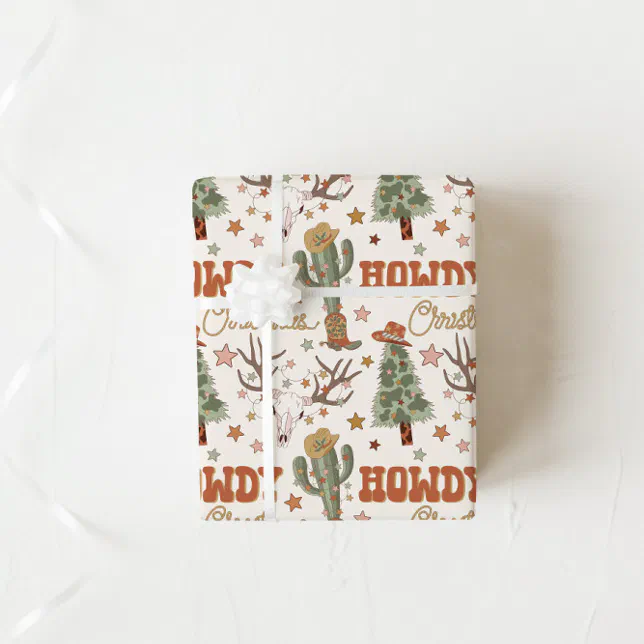 Cowboy Christmas Wrapping Paper | Western Wrapping | Zazzle