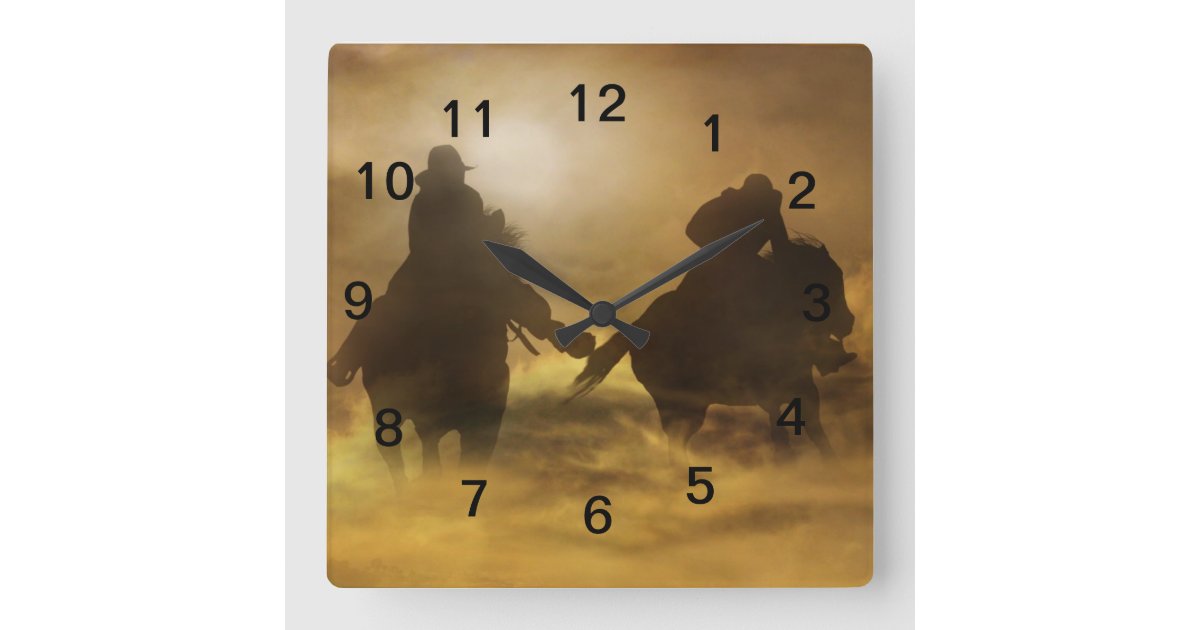 Cowboy Clock | Zazzle