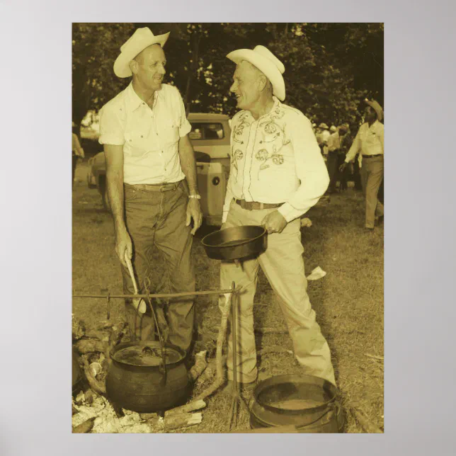 COWBOY COOKS POSTER PRINT | Zazzle