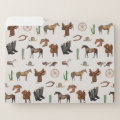 Cowboy Cowgirl Western Rodeo Country Pattern File Folder | Zazzle