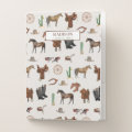 Cowboy Cowgirl Western Rodeo Country Pattern Pocket Folder | Zazzle