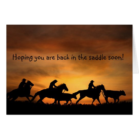 Cowboy Get Well Card | Zazzle.com