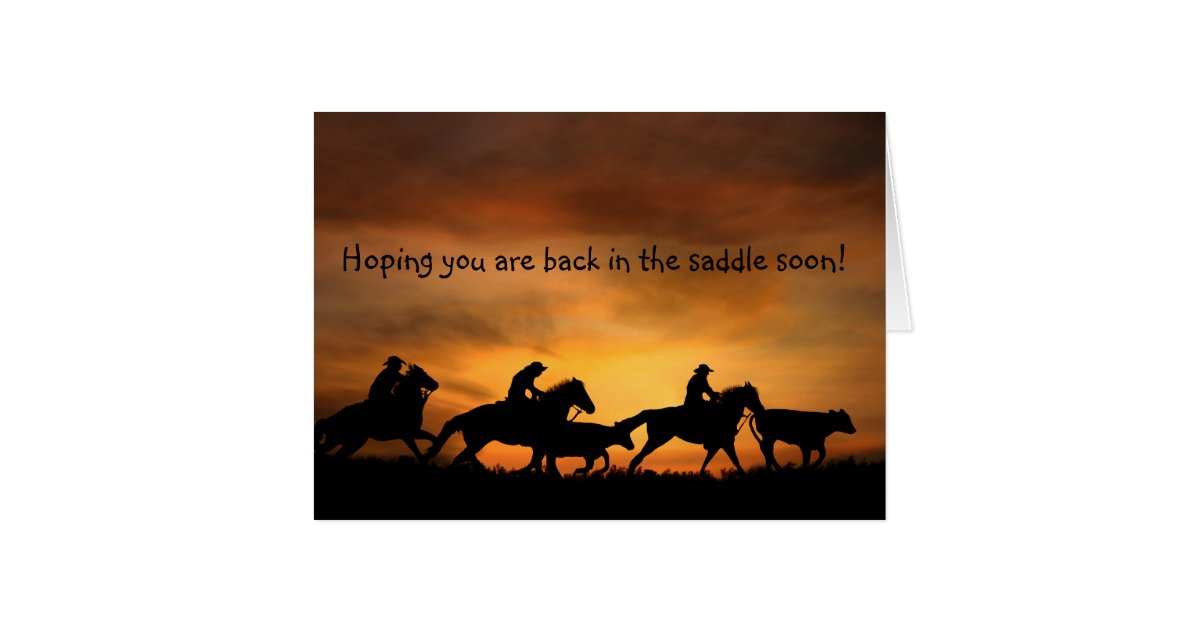 Cowboy Get Well Card | Zazzle.com