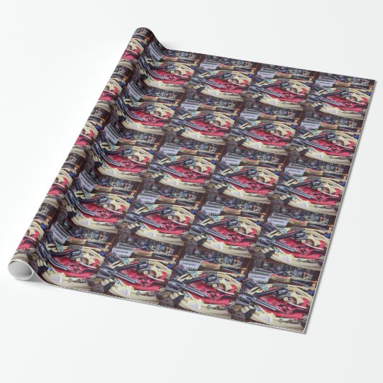 Cowboy Guns and Collectibles Wrapping Paper | Zazzle.com