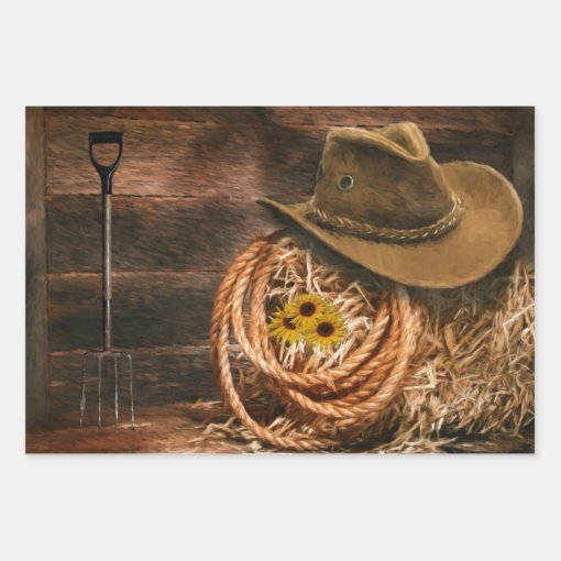 Cowboy Hat Wrapping Paper Sheets | Zazzle