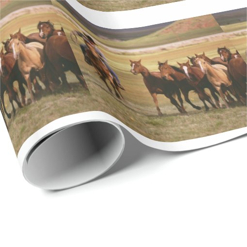 Cowboy Herding at the Ranch Wrapping Paper | Zazzle