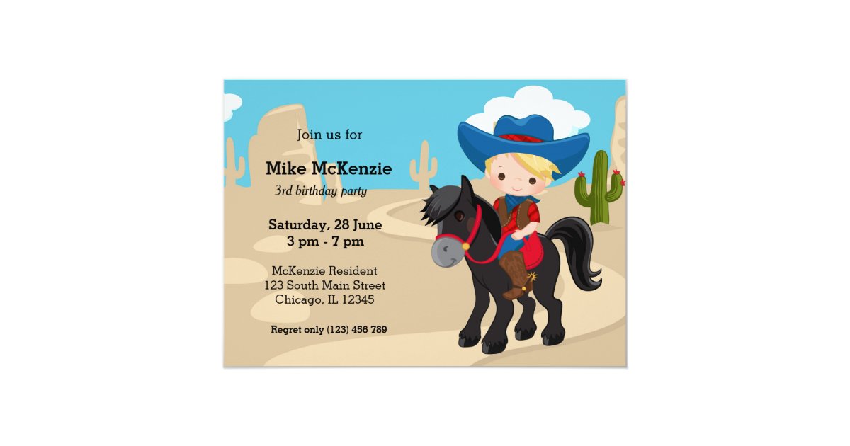Cowboy Invitation | Zazzle.com