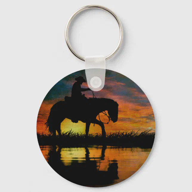 Cowboy Keychain | Zazzle