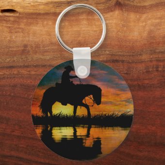 Cowboy Keychain | Zazzle
