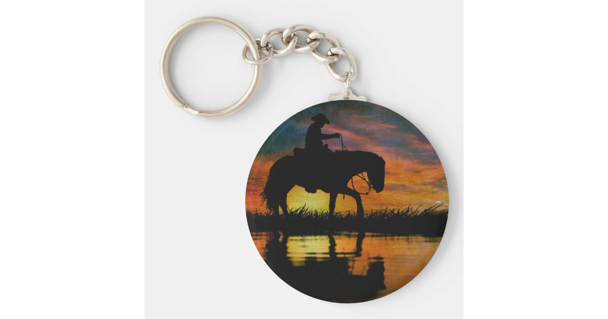 Cowboy Keychain | Zazzle