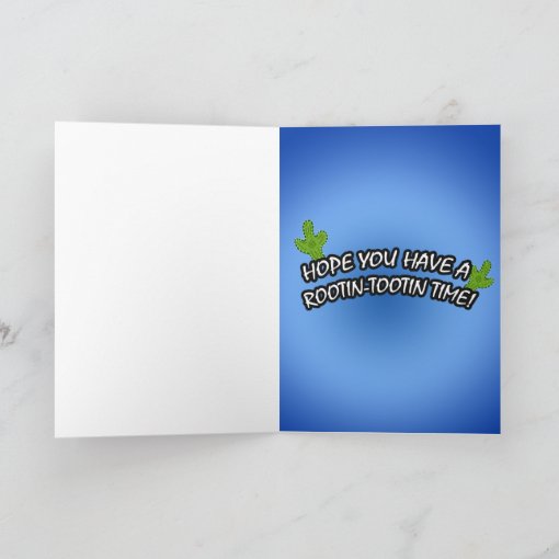 Cowboy Moose Birthday Card | Zazzle