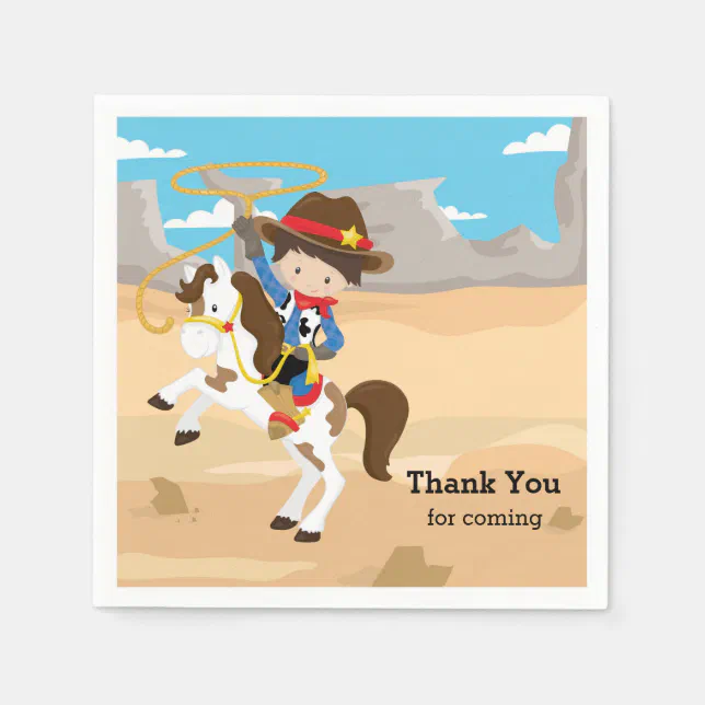 Cowboy Napkins | Zazzle