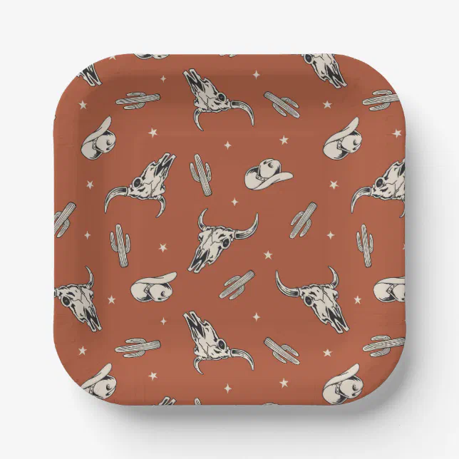Cowboy Paper Plates | Western Party Plates | Zazzle