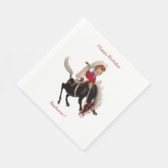 Cowboy Party Napkins | Zazzle