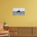 Cowboy Riding a Bucking Bull Poster | Zazzle