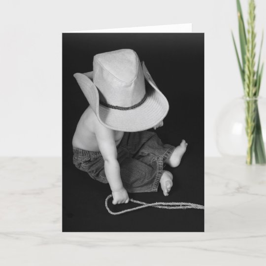 Cowboy/Rodeo Baby Card | Zazzle.com