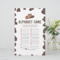 Cowboy Rodeo Western Alphabet Baby Shower Game Stationery | Zazzle