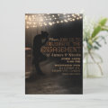 Cowboy Rustic Country Saloon Pub Engagement Party Invitation | Zazzle
