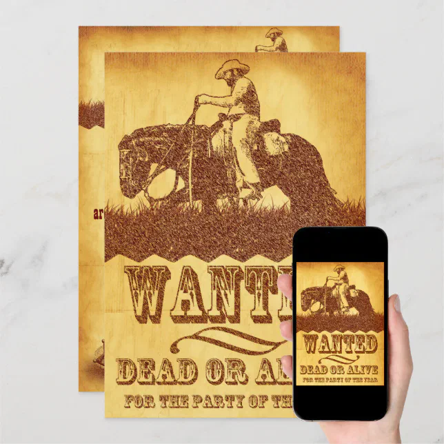 Cowboy Theme Party Invitation | Zazzle