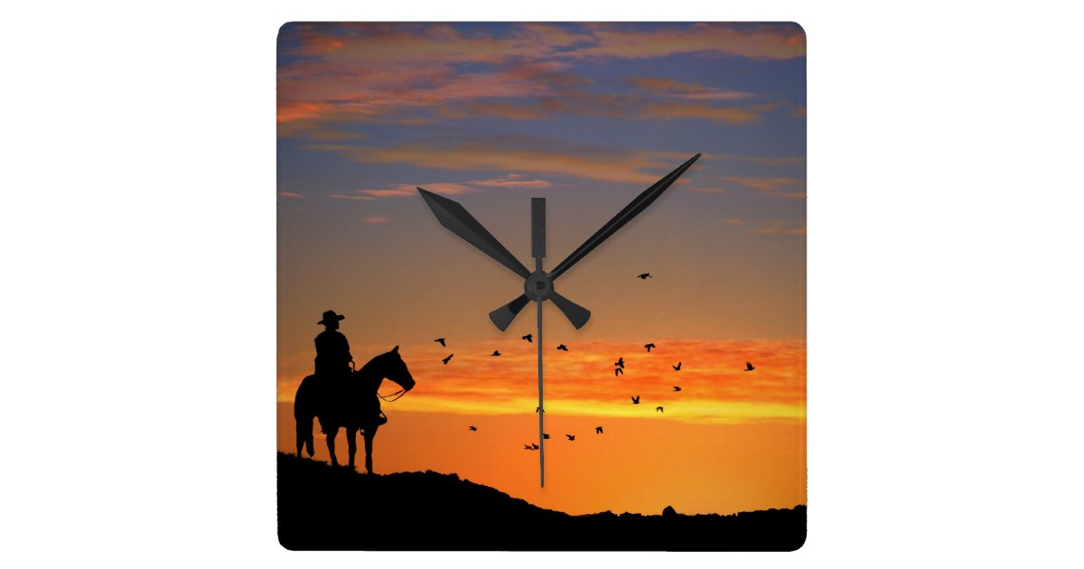 Cowboy Up Clock | Zazzle.com