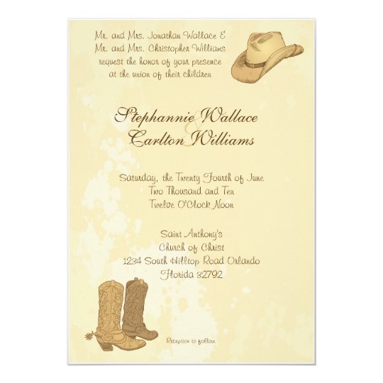 Cowboy Wedding Invitation | Zazzle.com