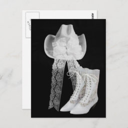Cowboy Wedding Postcard | Zazzle