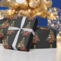 Cowboy Western Christmas Tree Santa Wrapping Paper | Zazzle