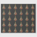 Cowboy Western Christmas Tree Santa Wrapping Paper | Zazzle