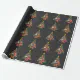 Cowboy Western Christmas Tree Santa Wrapping Paper | Zazzle