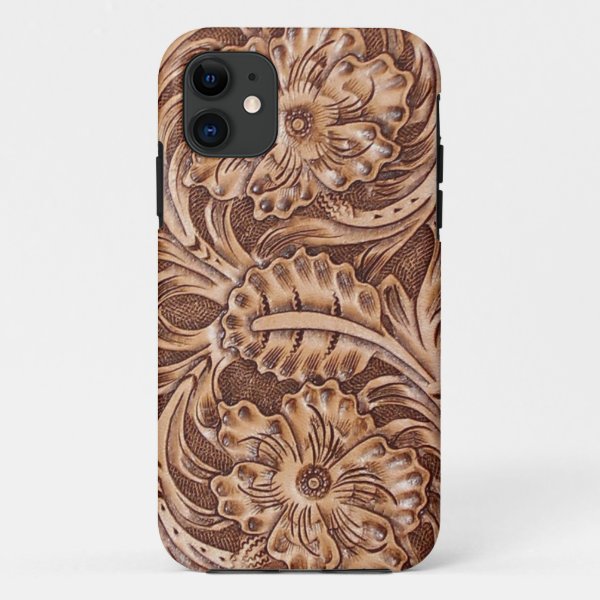 Tooled Leather iPhone Cases & Covers | Zazzle