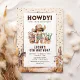Cowboy Western Rodeo Kids Birthday Invitations | Zazzle