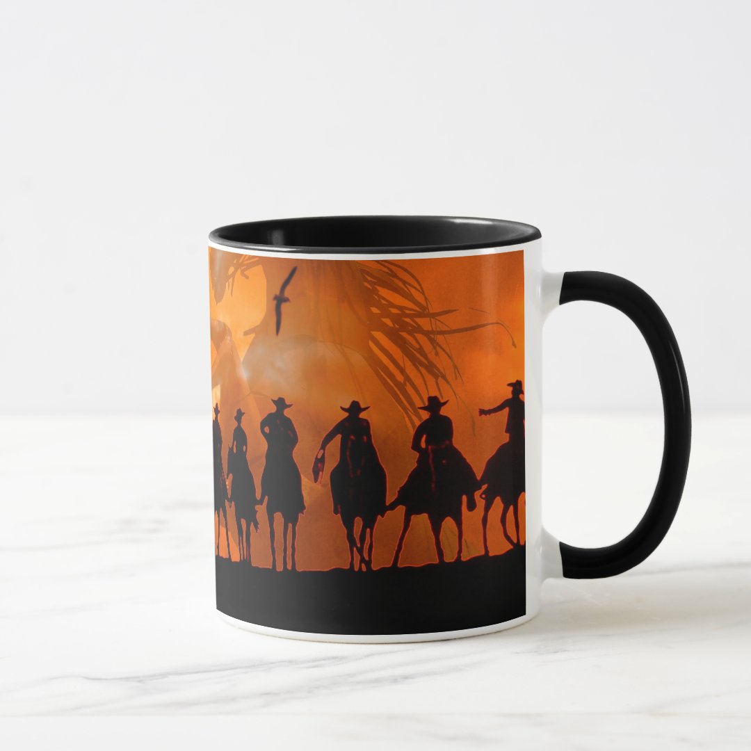 Cowboy Western Roundup Time Horse Ranch Coffee Mug | Zazzle