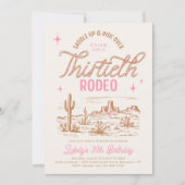 Cowgirl 30th Rodeo Birthday Invitation | Zazzle