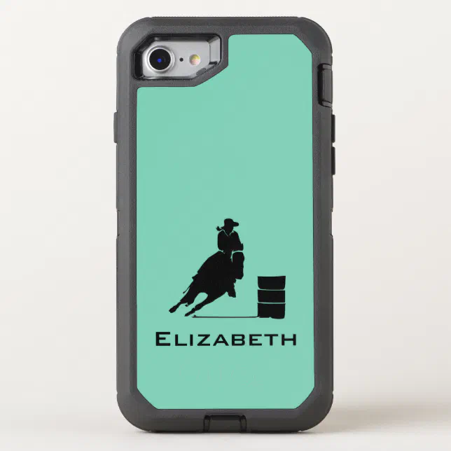 Cowgirl Barrel Racer Silhouette Rodeo Otterbox iPhone Case | Zazzle