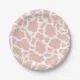 Cowgirl Birthday Party Pink Cow Print Paper Plates | Zazzle