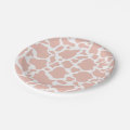 Cowgirl Birthday Party Pink Cow Print Paper Plates | Zazzle