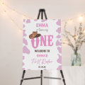 Cowgirl First Rodeo Birthday Party Welcome Sign | Zazzle