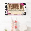 Cowgirl, Pink Birthday, Welcome Banner | Zazzle
