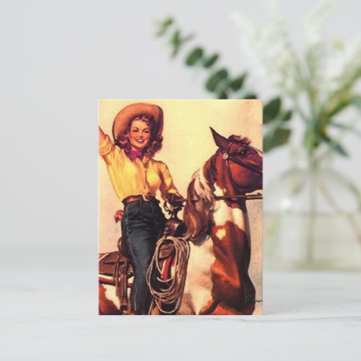 Cowgirl Postcard | Zazzle