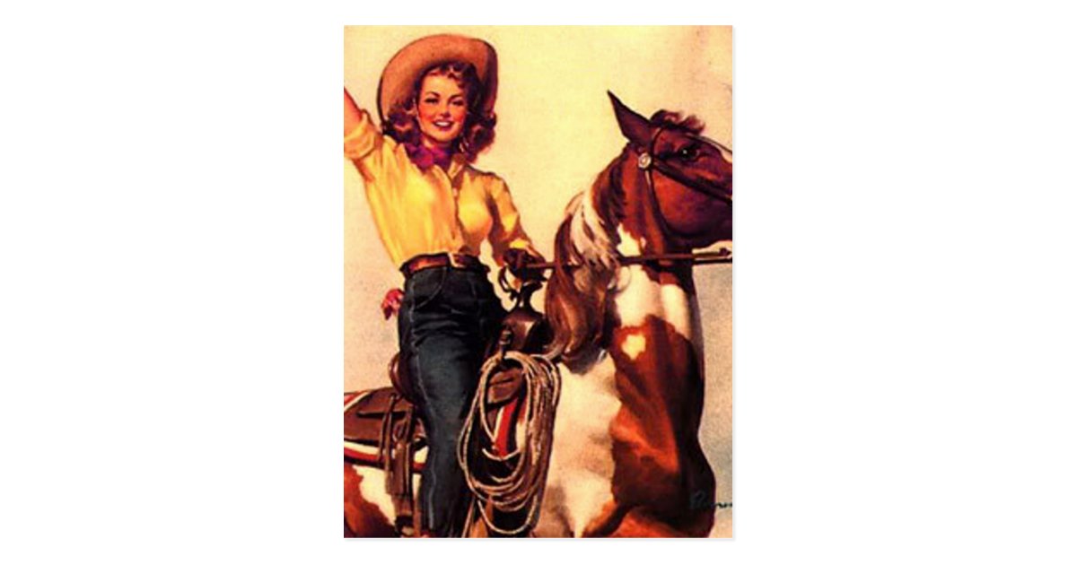 Cowgirl Postcard | Zazzle.com