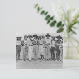 Cowgirls at Cheyenne Frontier Days, 1929. Postcard | Zazzle