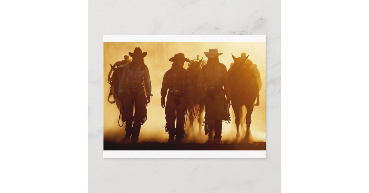 Cowgirls postcard | Zazzle