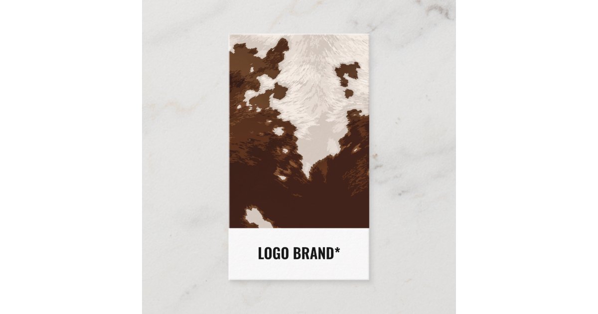 COWHIDE BUSINESS CARD | Zazzle