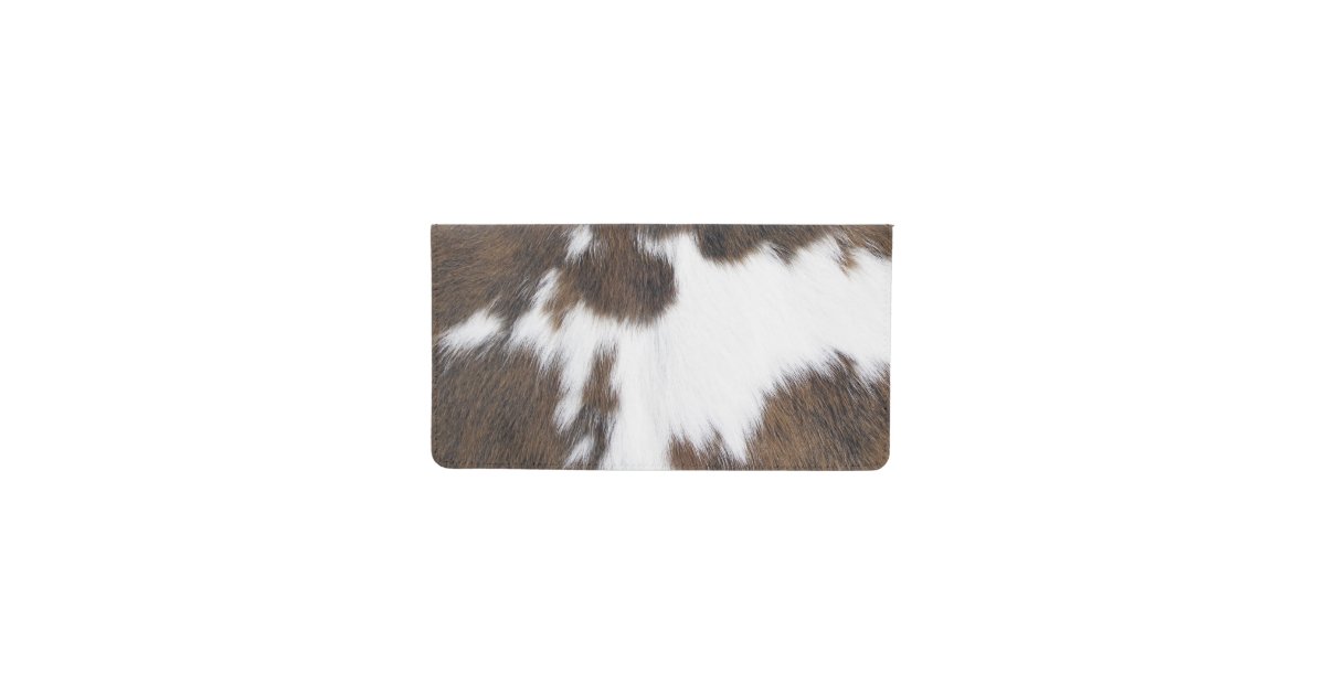 Cowhide. Checkbook Cover | Zazzle