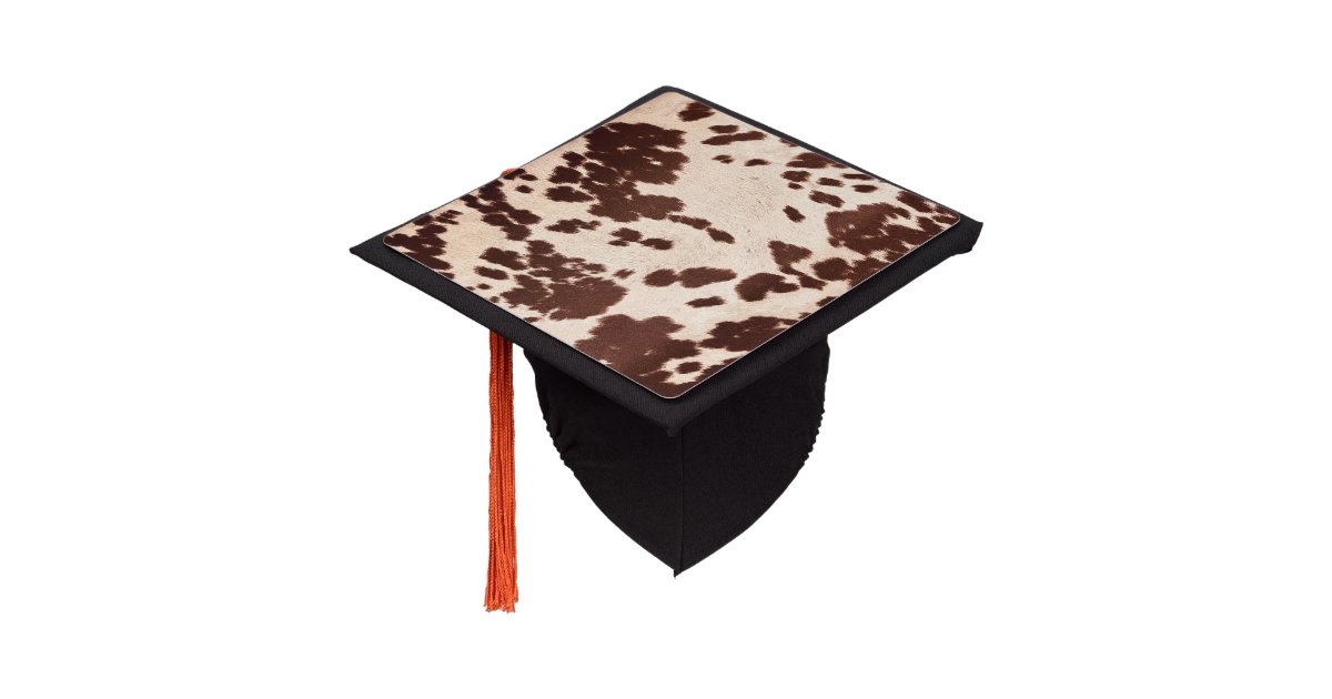 Cowhide Graduation Cap Topper | Zazzle