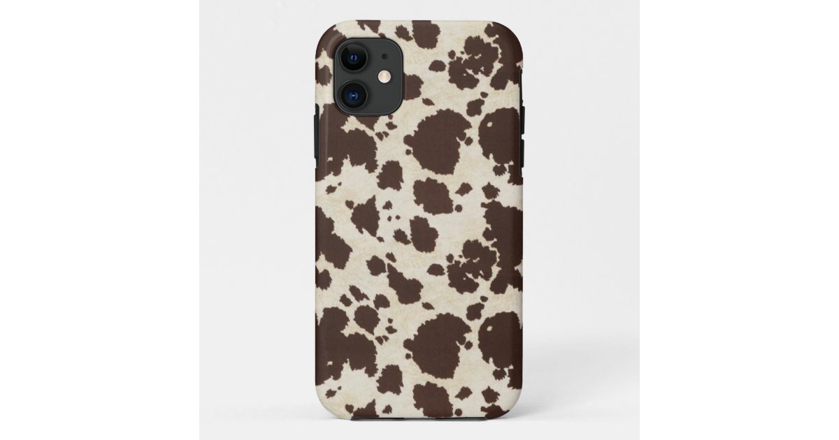 Cowhide Phone Case | Zazzle