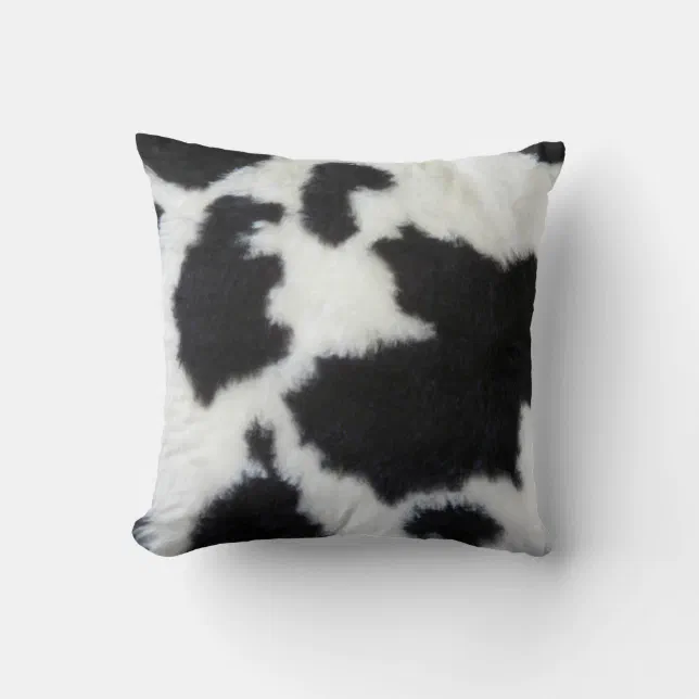 Cowhide Throw Pillow | Zazzle
