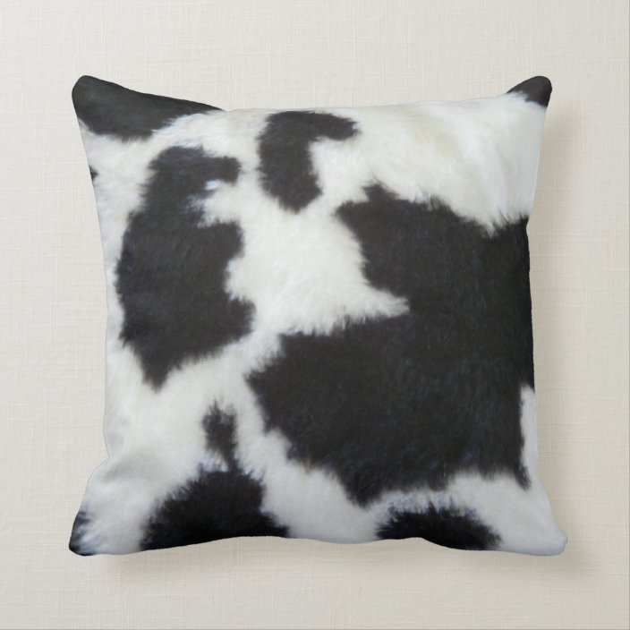 Cowhide Throw Pillow | Zazzle.com