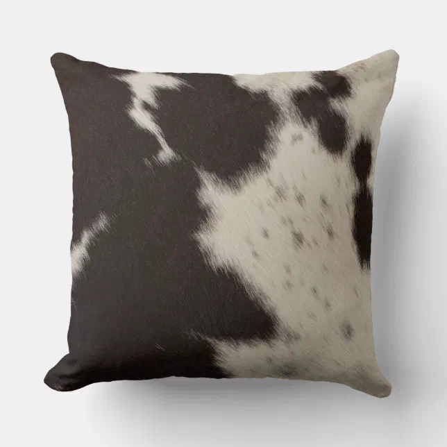 Cowhide Throw Pillow | Zazzle