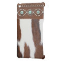 "Cowhide & Turquoise" Western IPad Case Cover For The iPad Mini | Zazzle
